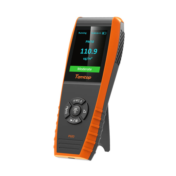 Temtop P600 - Handheld Particulate Matter Temperature & Humidity Monitor