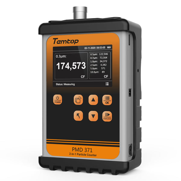 Temtop PMD 371 Portable Dust Monitor Handheld Air Particle Counter Ind